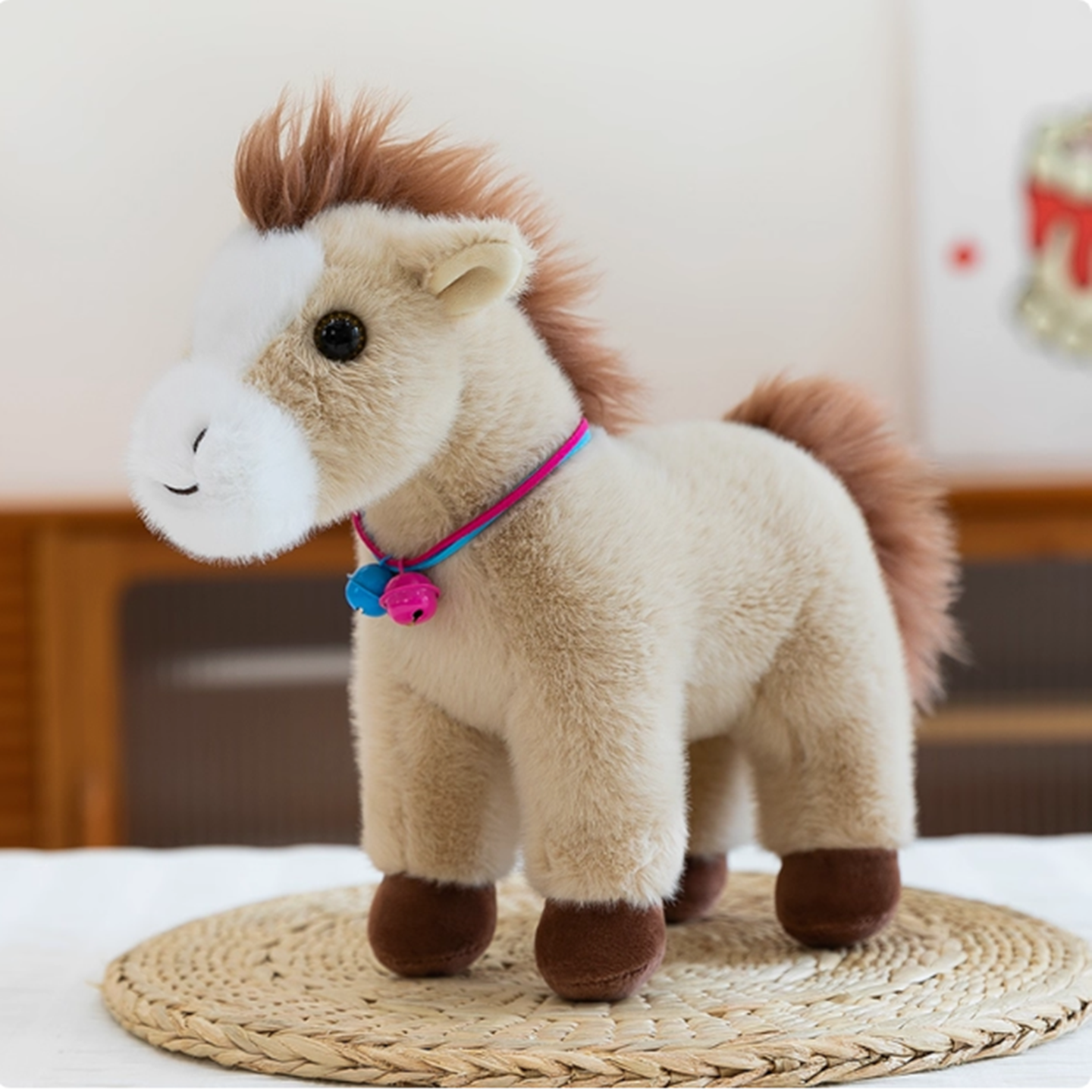 Плюшевая игрушка-талисман Лошадь 2026 года, кукла-лошадь по знаку зодиака, мягкая игрушка-лошадь, подушка-лошадь,