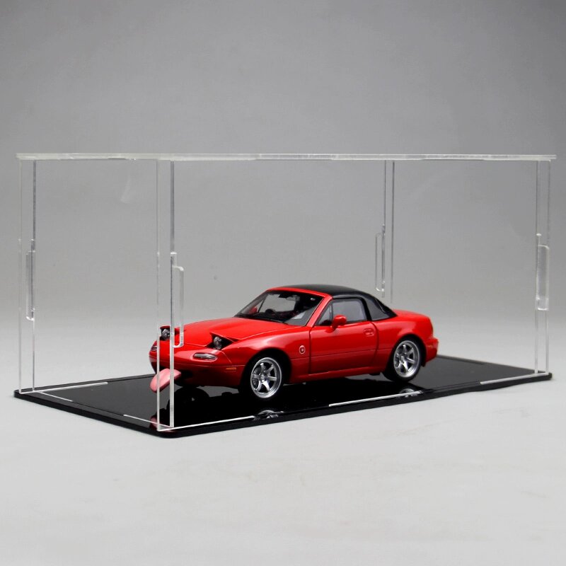 Модель автомобиля Mazda MX-5 из сплава 1/32 с прозрачной подставкой, красный