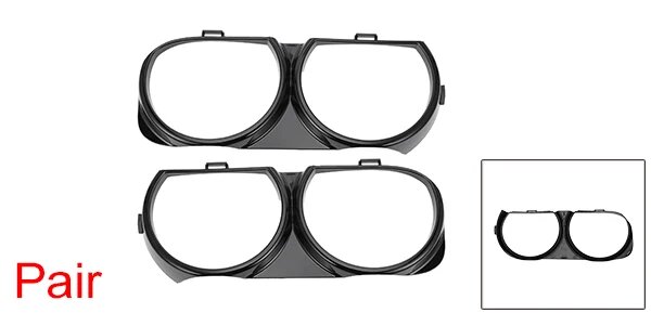 UXCELL накладка на фару для Dodge Challenger 2008-2014, передняя левая и правая рамка на фару, декор, черный