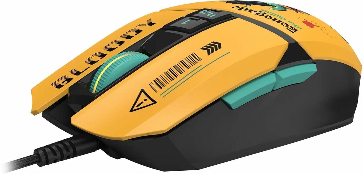 Мышь игровая Bloody W63Max Renegade Black Midnight SAVAGE, проводная