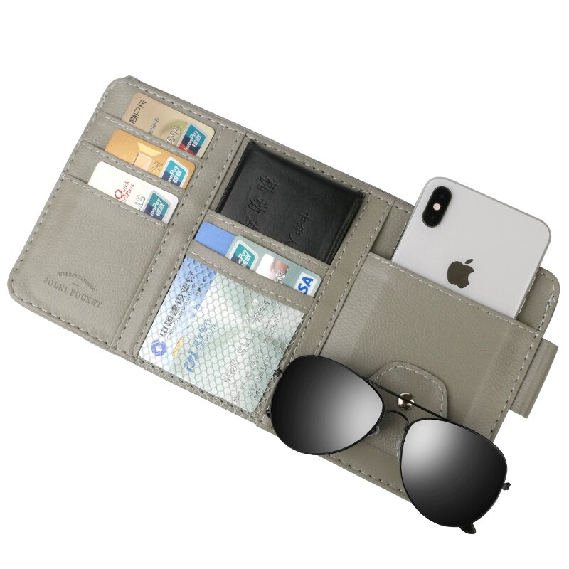 Многофункциональный органайзер для автомобиля: держатель для очков, карман для документов и чеков, органайзер для