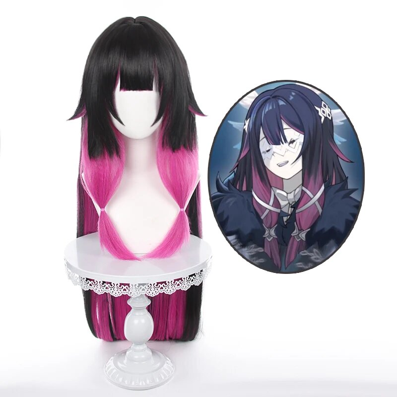 Игра Genshin Impact Columbina Косплей Парик Damselette Длинный Прямой Парик Косплей Аниме Косплей Парики Термостойкие Синтетические Парики