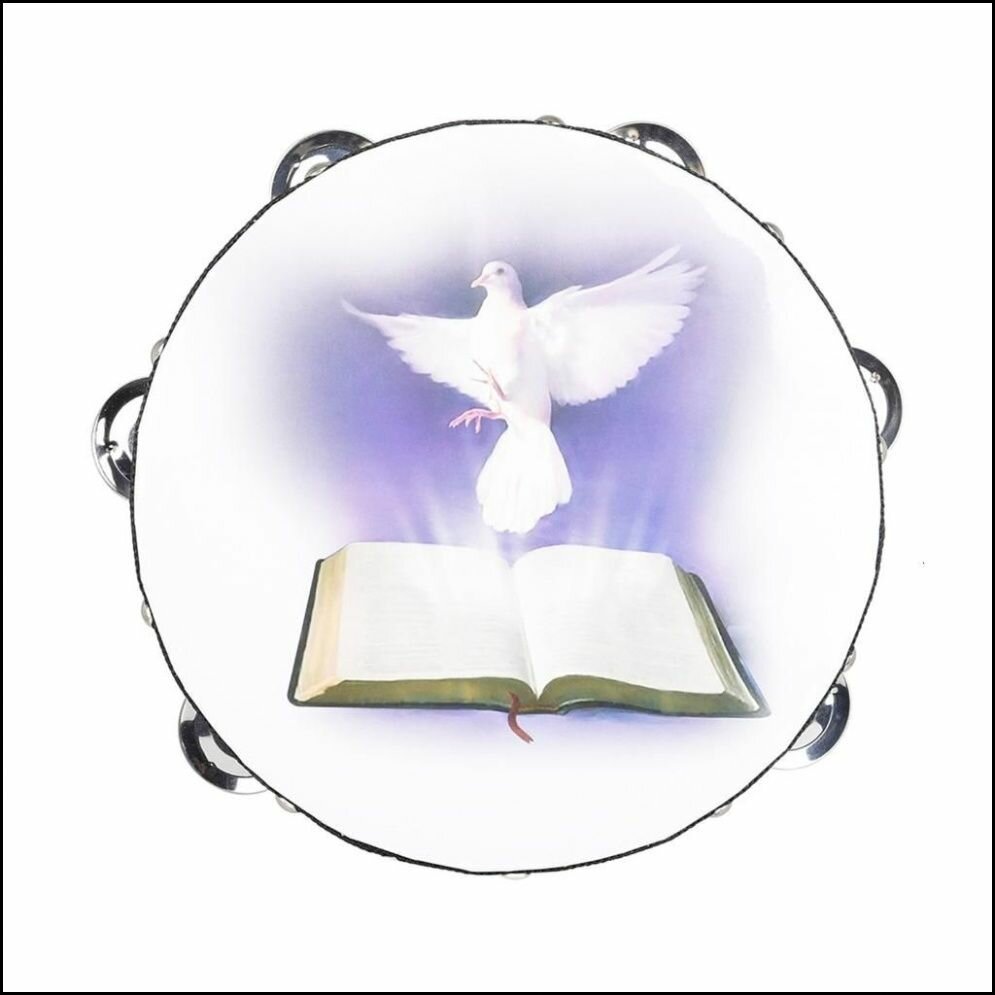 Эксклюзивный ручной бубен 8 дюймов с двойным рядом колокольчиков для музыкальных вечеринок