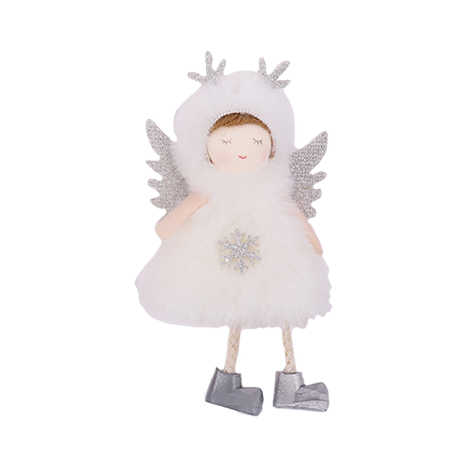 Angel with Wings Pendants Ornament Christmas Tree Hanging Sign Merry Xmas Decorations DIY Party Ornaments