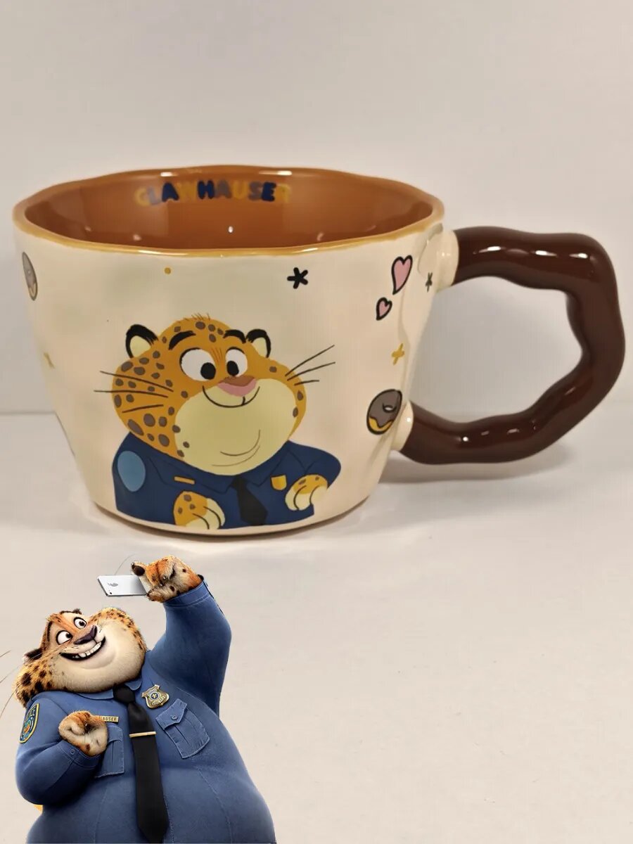 Волнистая Кружка Офицер Когтяузер Зверополис 480мл