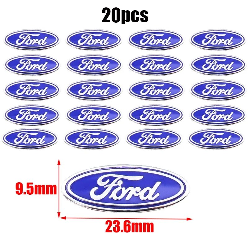 20 шт. Ford эмблема 23.6 мм, синий значок для авто