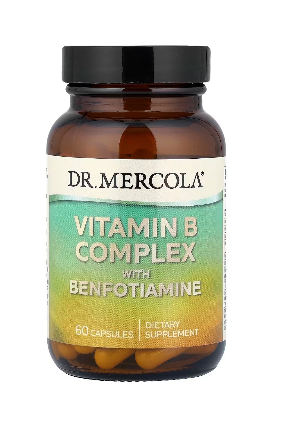 Dr. Mercola комплекс витаминов группы В с бенфотиамином 60 капсул