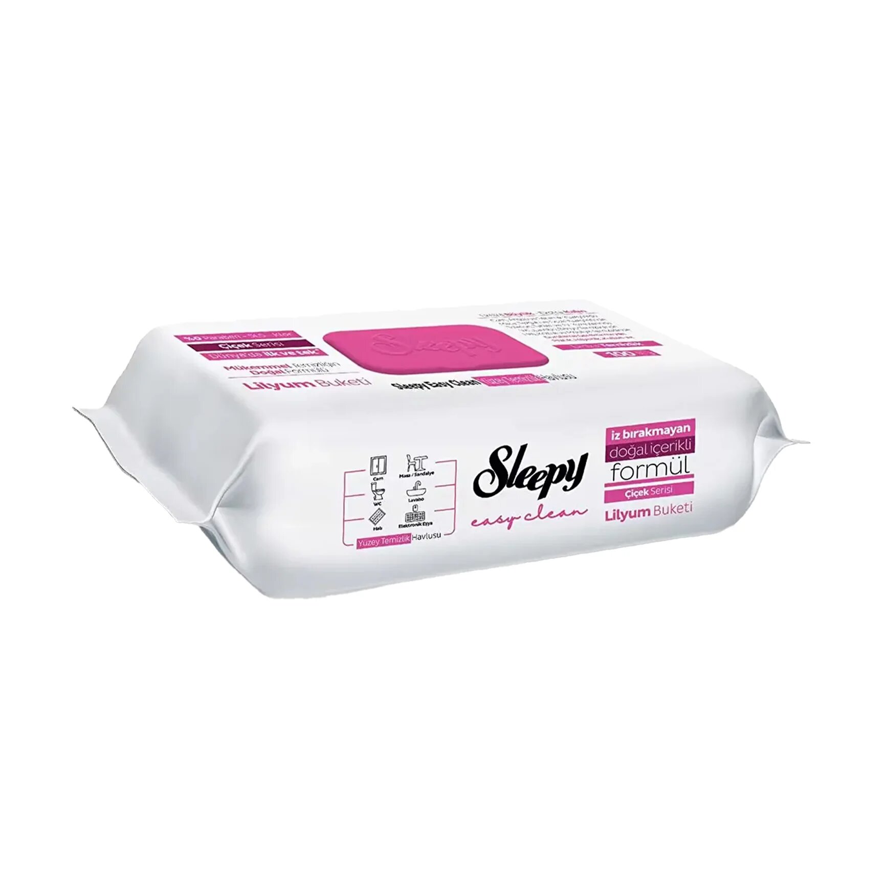 Салфетки для очистки поверхностей Sleepy Easy Clean букет лилий 100шт.