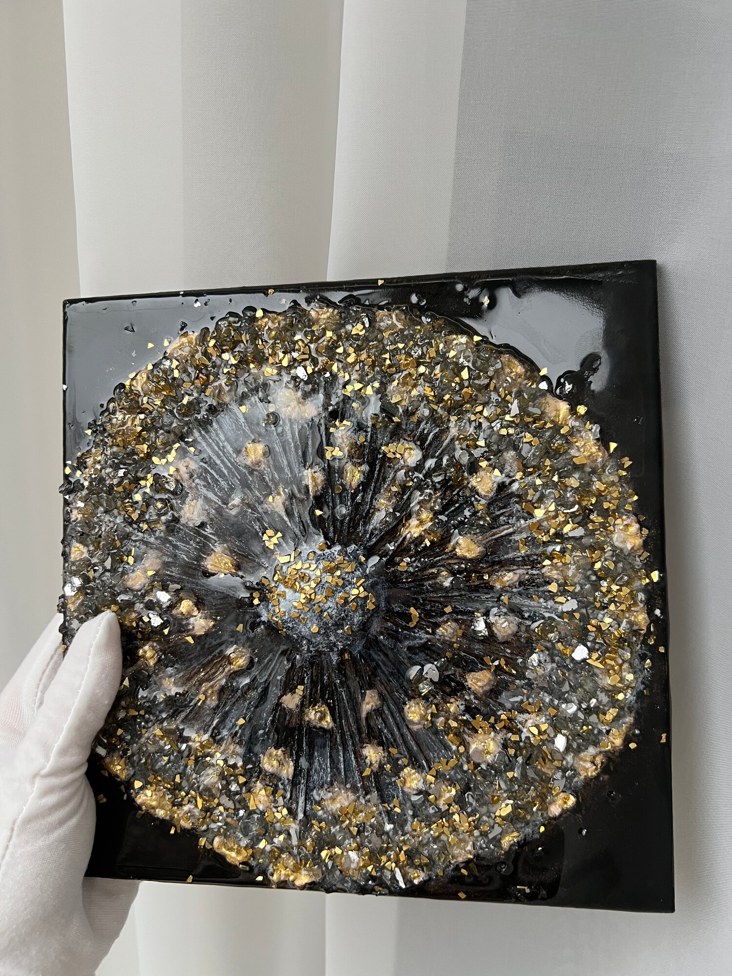 Картина 3д на стену для интерьера текстурная обьемная ручной работы с эпоксидной смолой