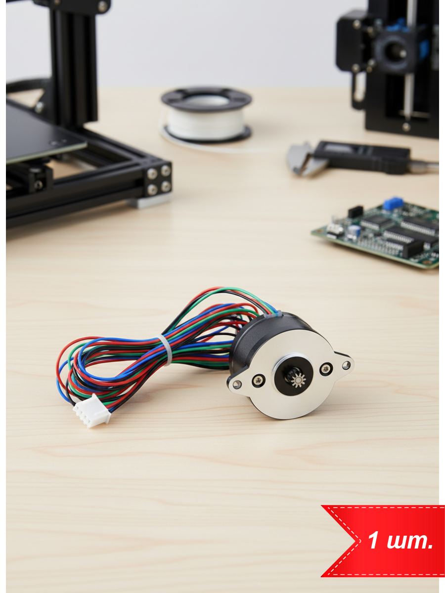 Шаговый двигатель BJY36D12 для 3D-принтеров и ЧПУ станков (1 шт.)