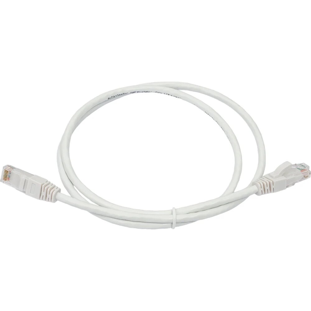 Патч-корд Hyperline PC-LPM-UTP-RJ45-RJ45-C6-2M-WH, белый, кат.6