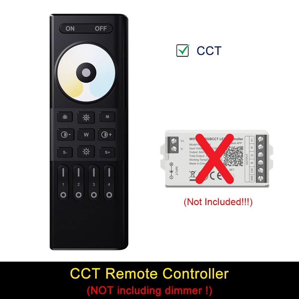 Cooleeon умный светодиодный диммер Tuya Wi-Fi Zigbee CCT Remote