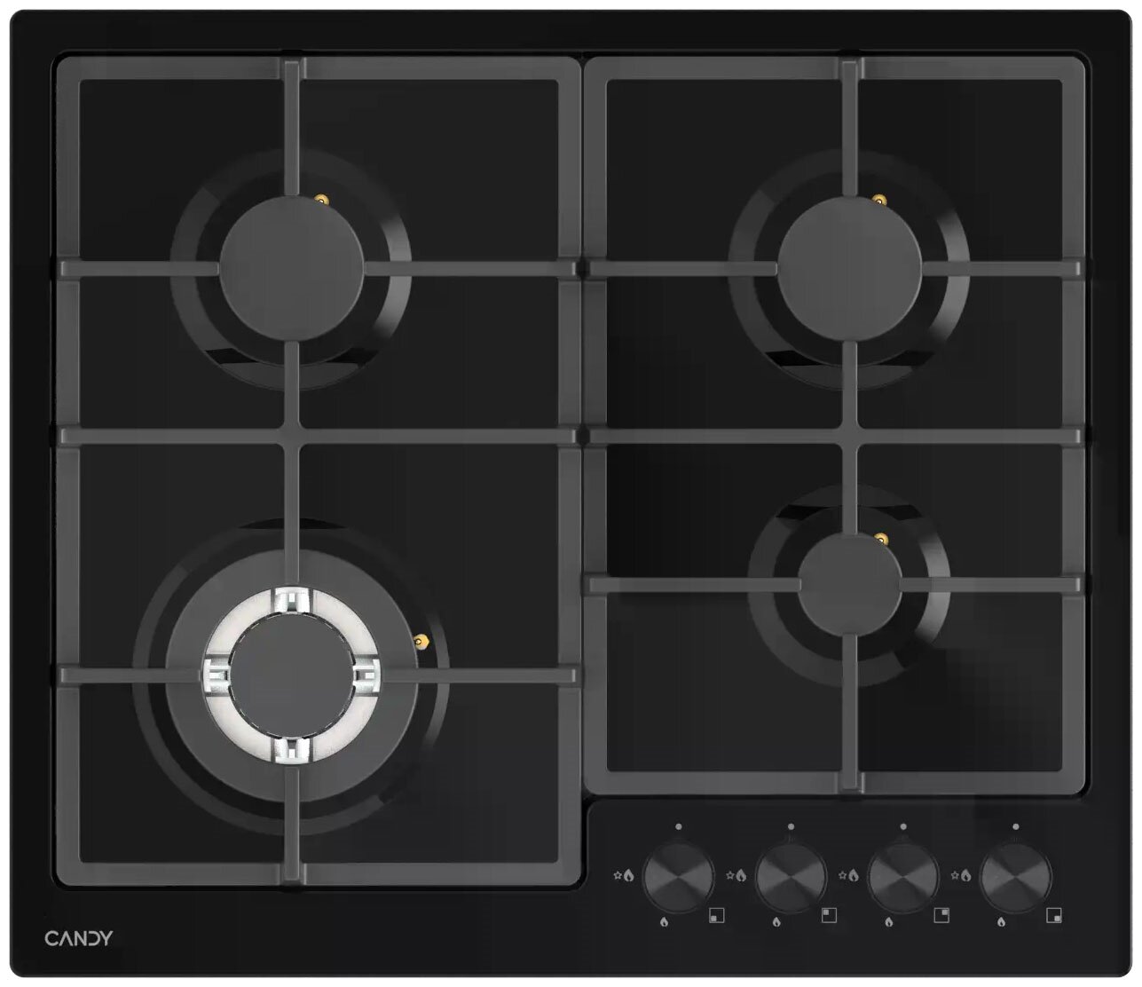 Газовая варочная панель CANDY CHXM64CWB, с электроподжигом и газ-контролем