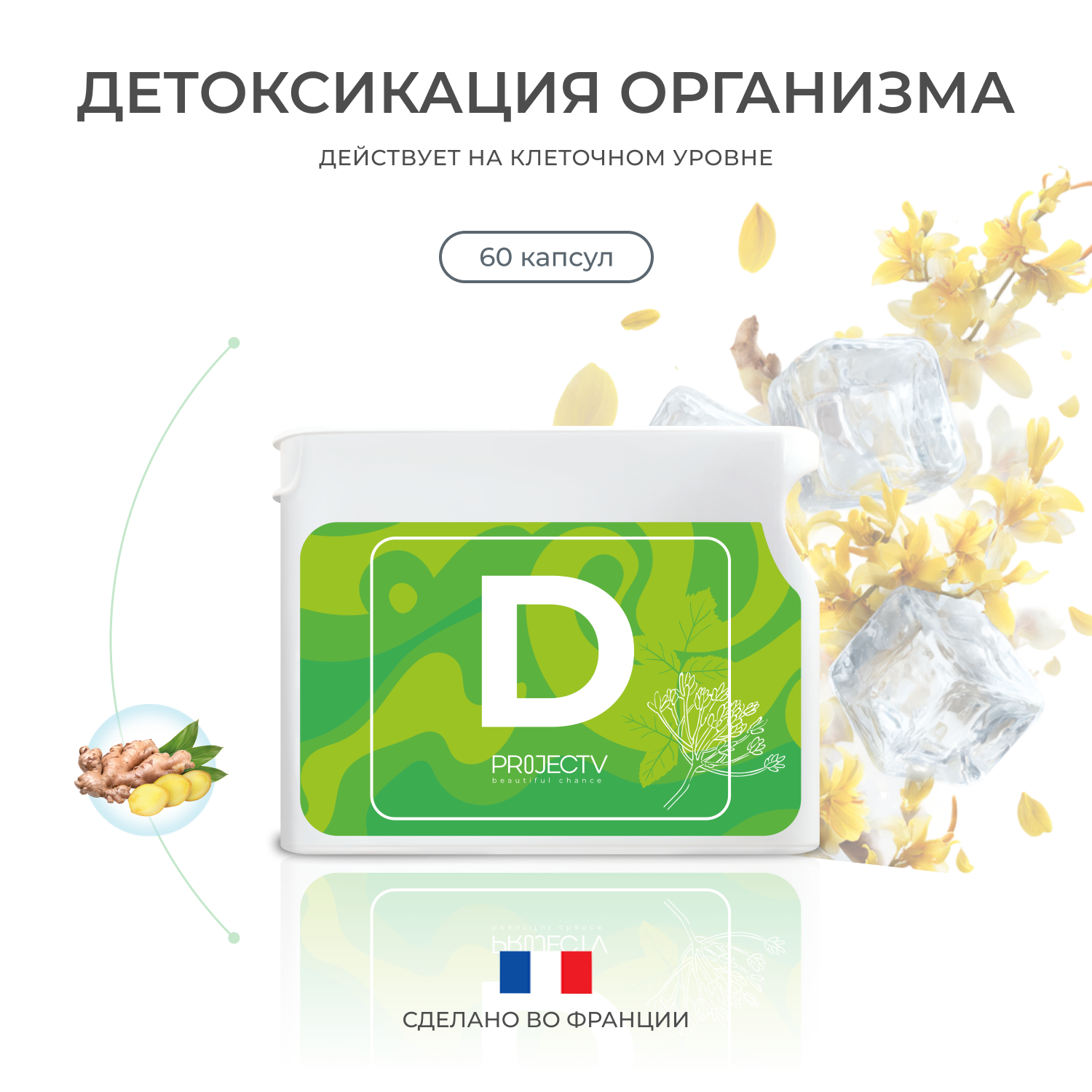 Нутрицевтик D - Детоксикация организма, PROJECT V, Classic Hit, 60 шт.