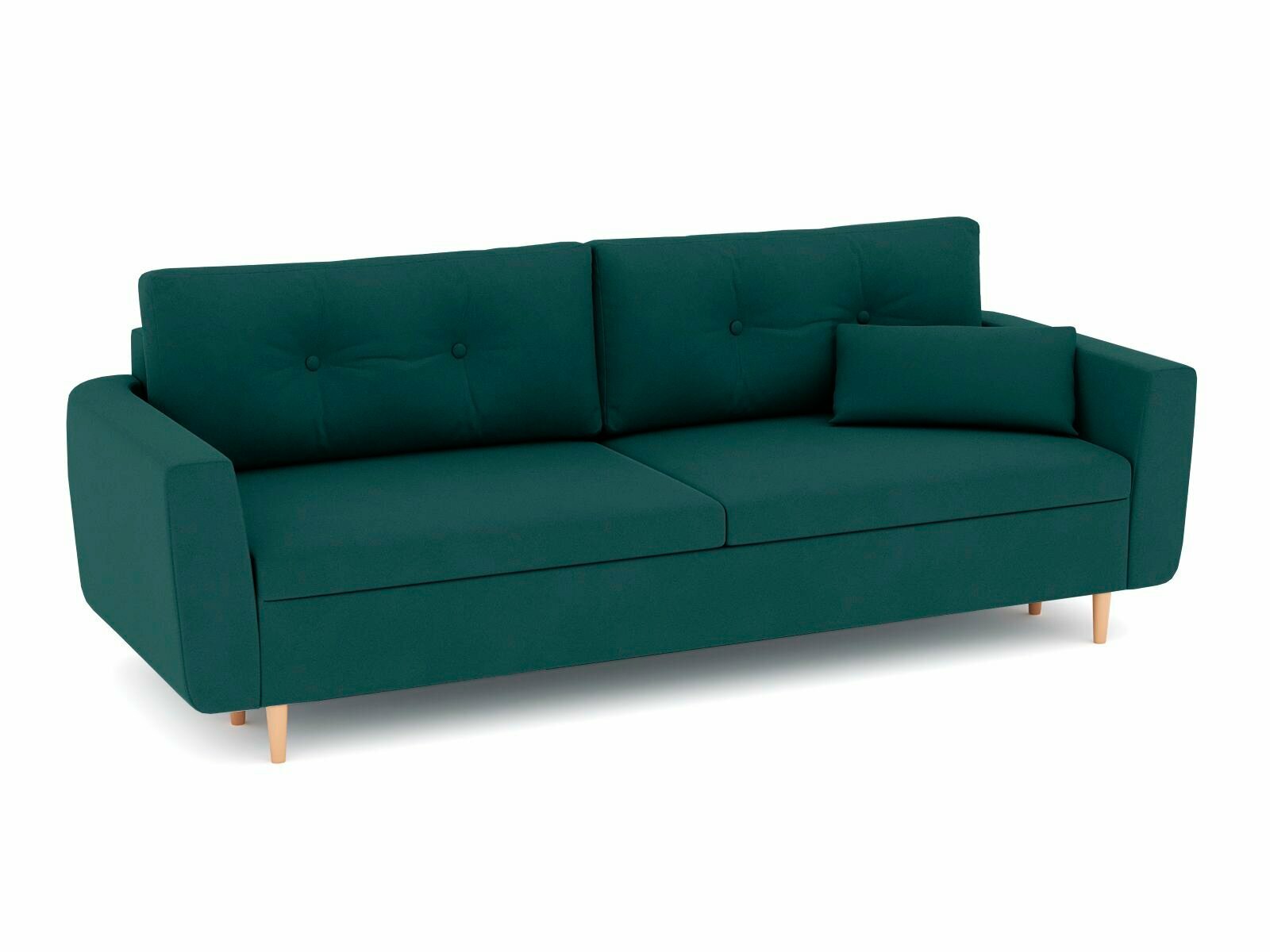 Диван - кровать Норфолк, пантограф, 232*90*95, велюр Зара Изумруд