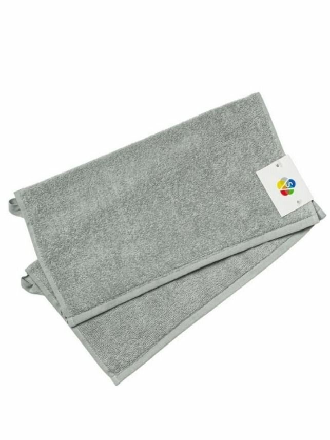 Полотенце IDEAL 2шт, 40x40см, махровое 100% хлопок, серо-зеленое (для рук и лица, кухонное) STENOVA HOME