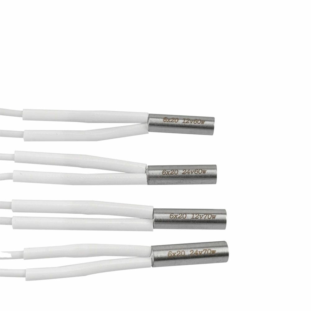 Нагревательный картридж 6x20 мм 12/24 В 80 Вт, детали для 3D-принтера, нагревательная трубка хотэнда для Volcano E3D, высокотемпературная нагревательная трубка.