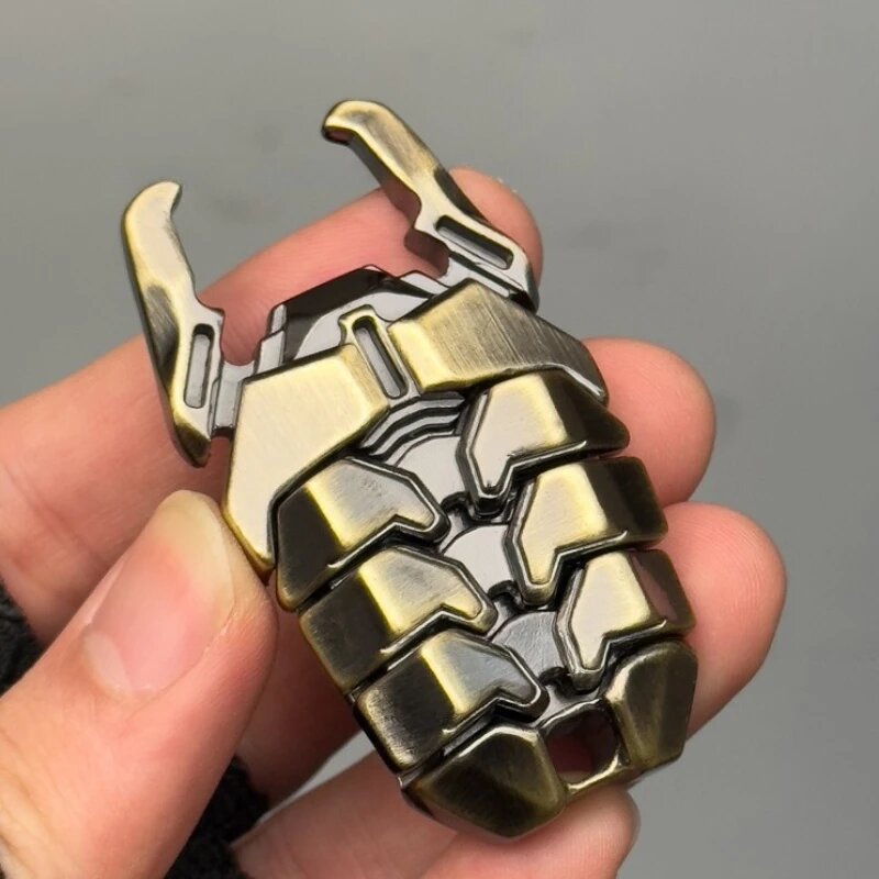 Mech Bug Press Механический слайдер-кликер Магнитная толкающая пластина для карты EDC Металлические игрушки для снятия стресса Antistresse