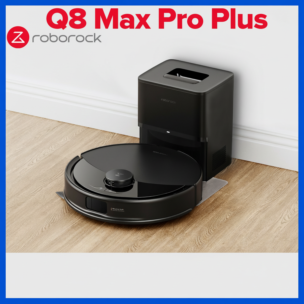 Roborock Q8 Max Pro и Q8 Max Pro Plus Робот-пылесосы Black Q8max Pro Plus