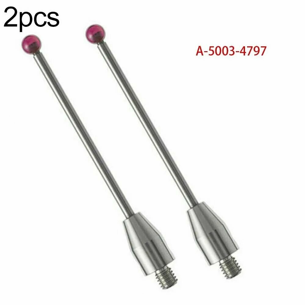 OZ-EAES 2 шт. Щупы контактного датчика КИМ с резьбой 2 мм, шариком, длиной 50 мм, щуп КИМ A-5003-4797