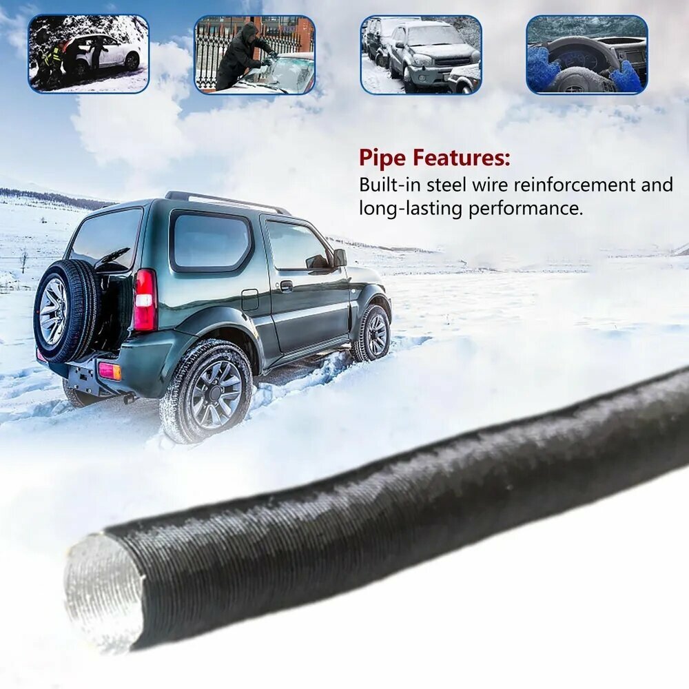 Воздуховод ( гофра, патрубок ) воздушного отопителя 42мм 80см, 1шт.