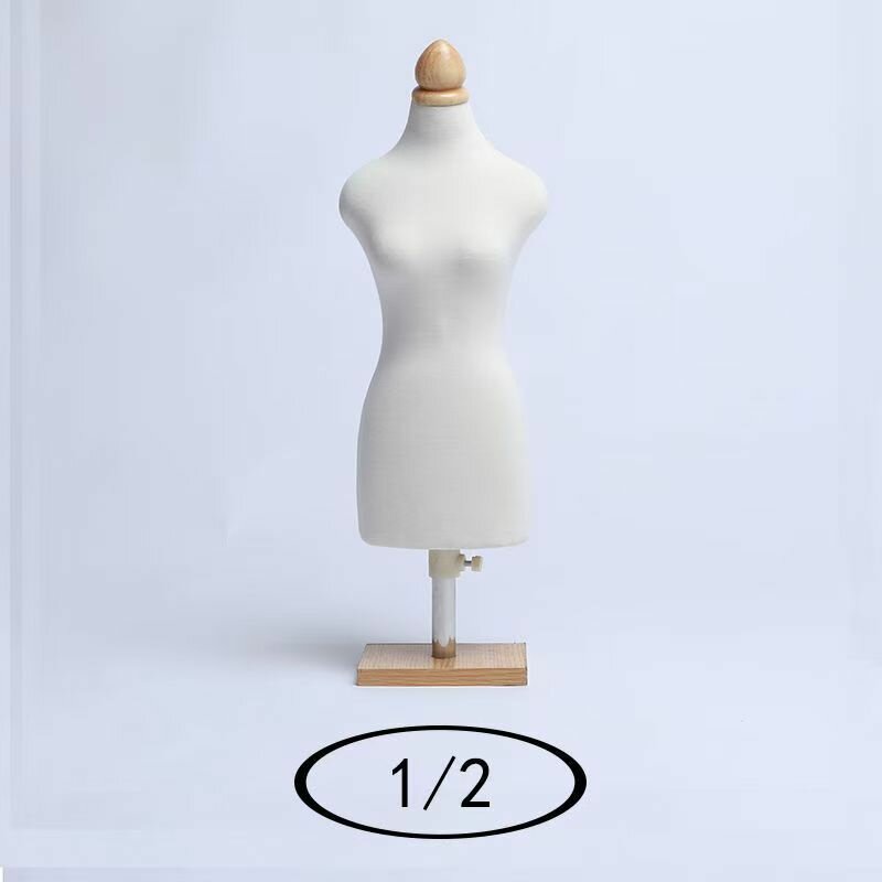 Манекен масштабный 1/2, женский торс для портных и дизайнеров пенополиуретановый обучающий манекен для драпировки и примерки, можно прокалывать булавками