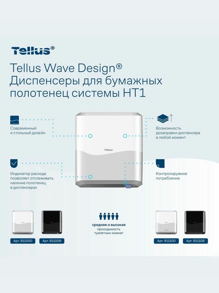 TORK (Tellus) Matic Solution диспенсер для полотенец в рулонах, белый, 911000