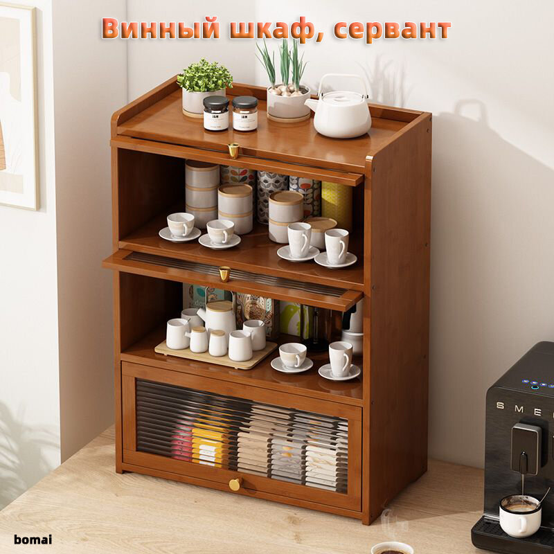 Винный шкаф, сервант, полка для домашнего обихода из массива дерева