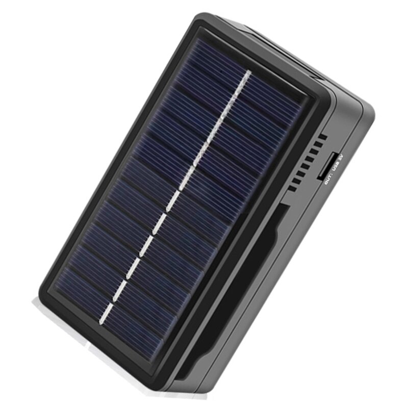18650 Solar Charger with Type C Port Double Slot Intelligent Charging Station