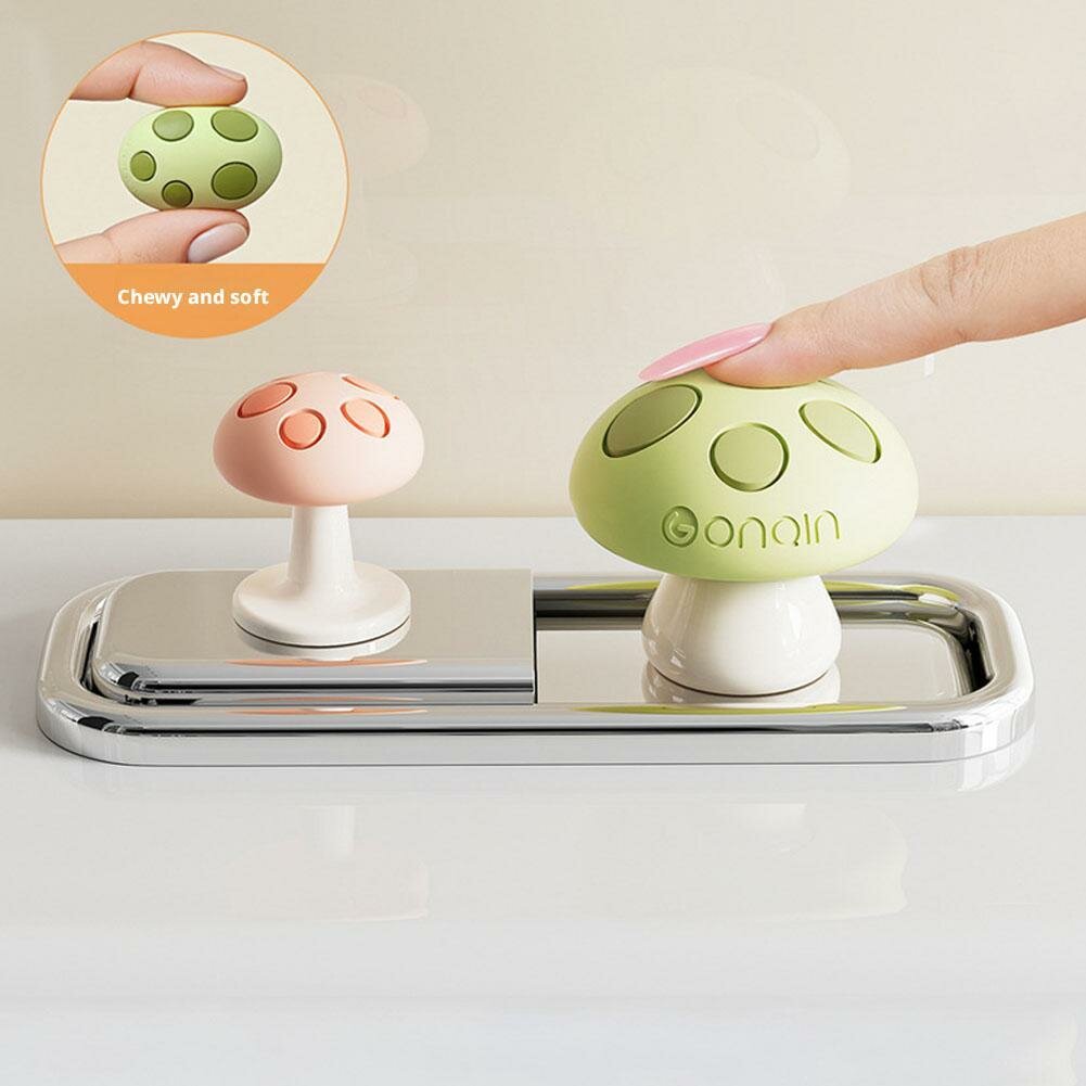 3шт Кнопка слива на унитазе грибовидная круглая.