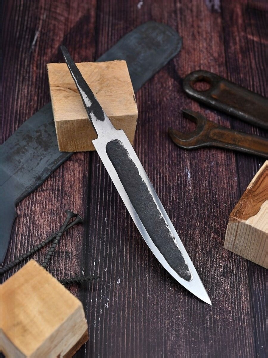 Якутский клинок кованый Х12МФ 130мм