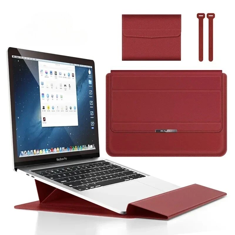 Сумка для ноутбука IHOYI для Apple/Huawei/Xiaomi/Lenovo/Dell Бордовый, 11-12 inches, Red