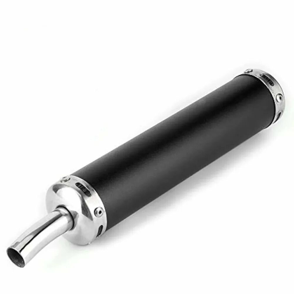 Универсальный глушитель для мотоцикла и квадроцикла, длина 350 мм Чёрный.