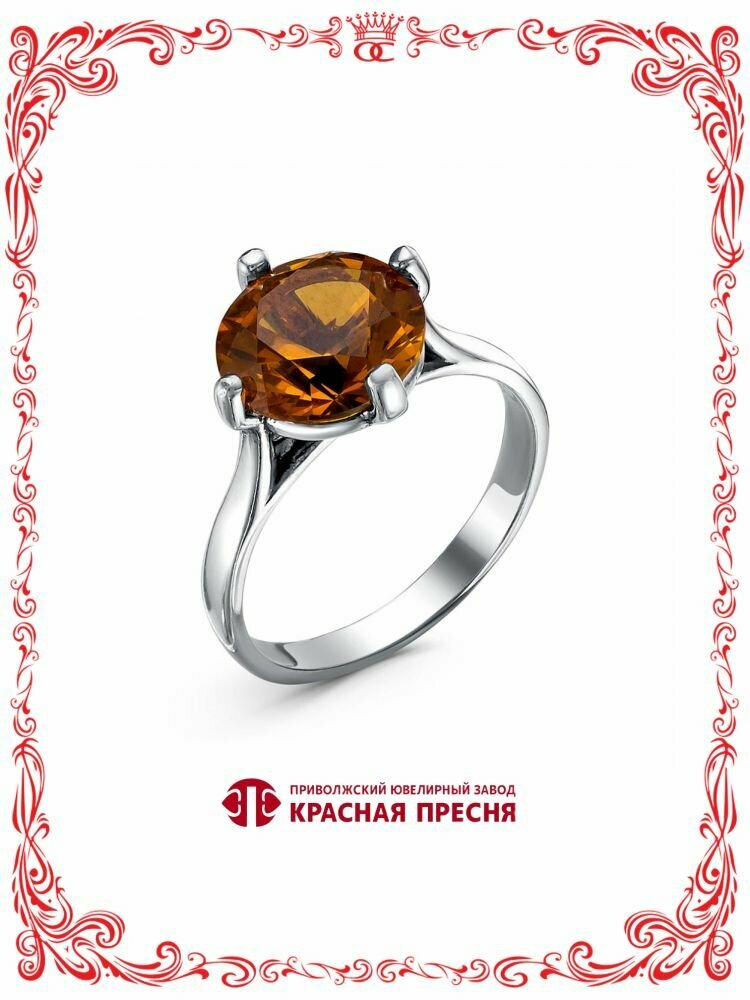 Кольцо, серебро, 925 проба, оксидирование