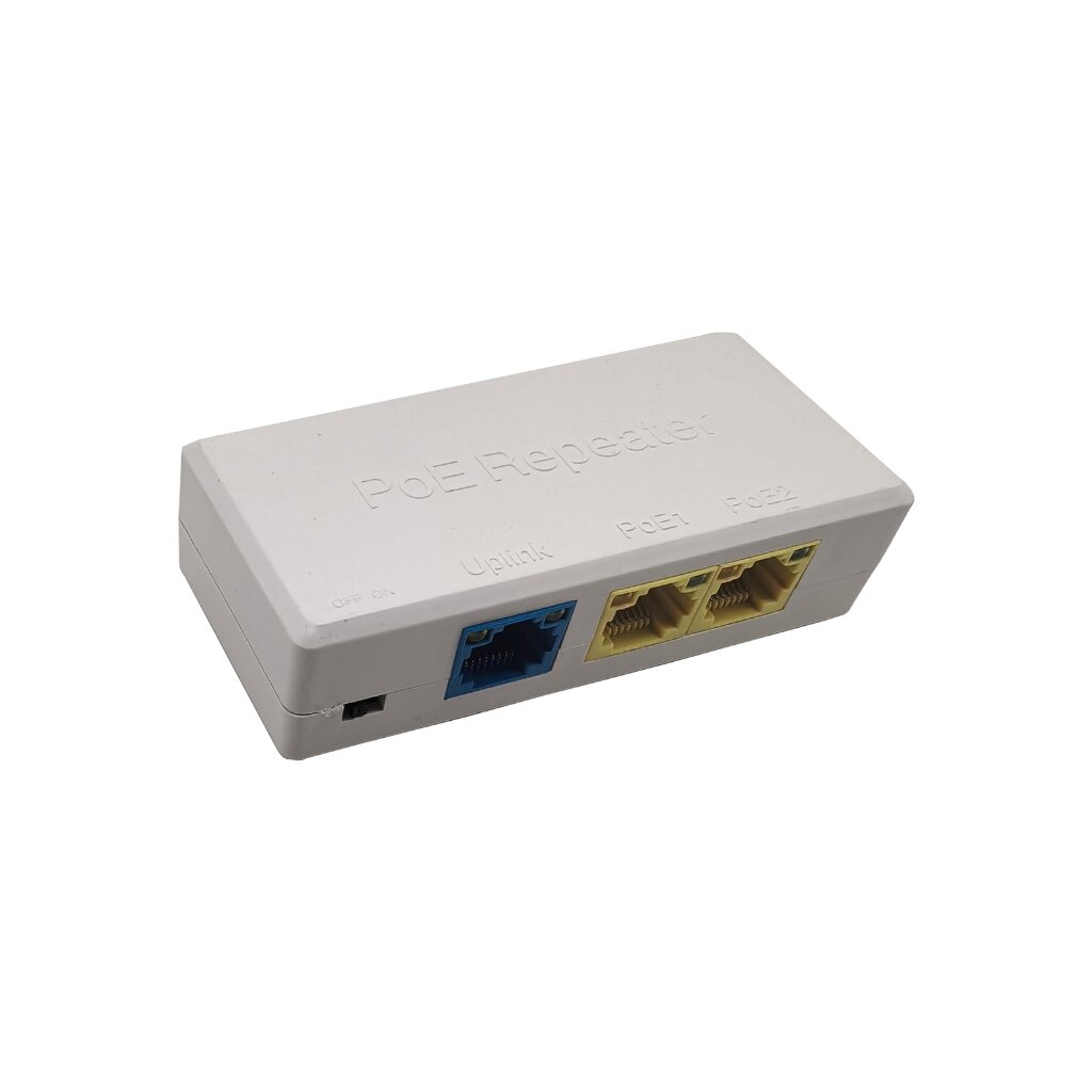 802.3af/at Compliant PoE Repeaters Splitting Single Input To Two Outputs Delivering Power And Data Over 100m Distance