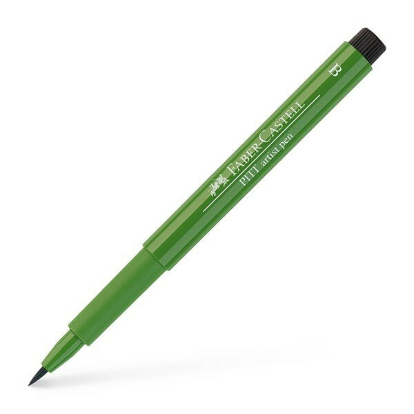 Ручка капиллярная Faber-Castell PITT Artist Pen, наконечник B (Brush), цвет 167 Permanent Green Olive (Faber-Castell 167467)