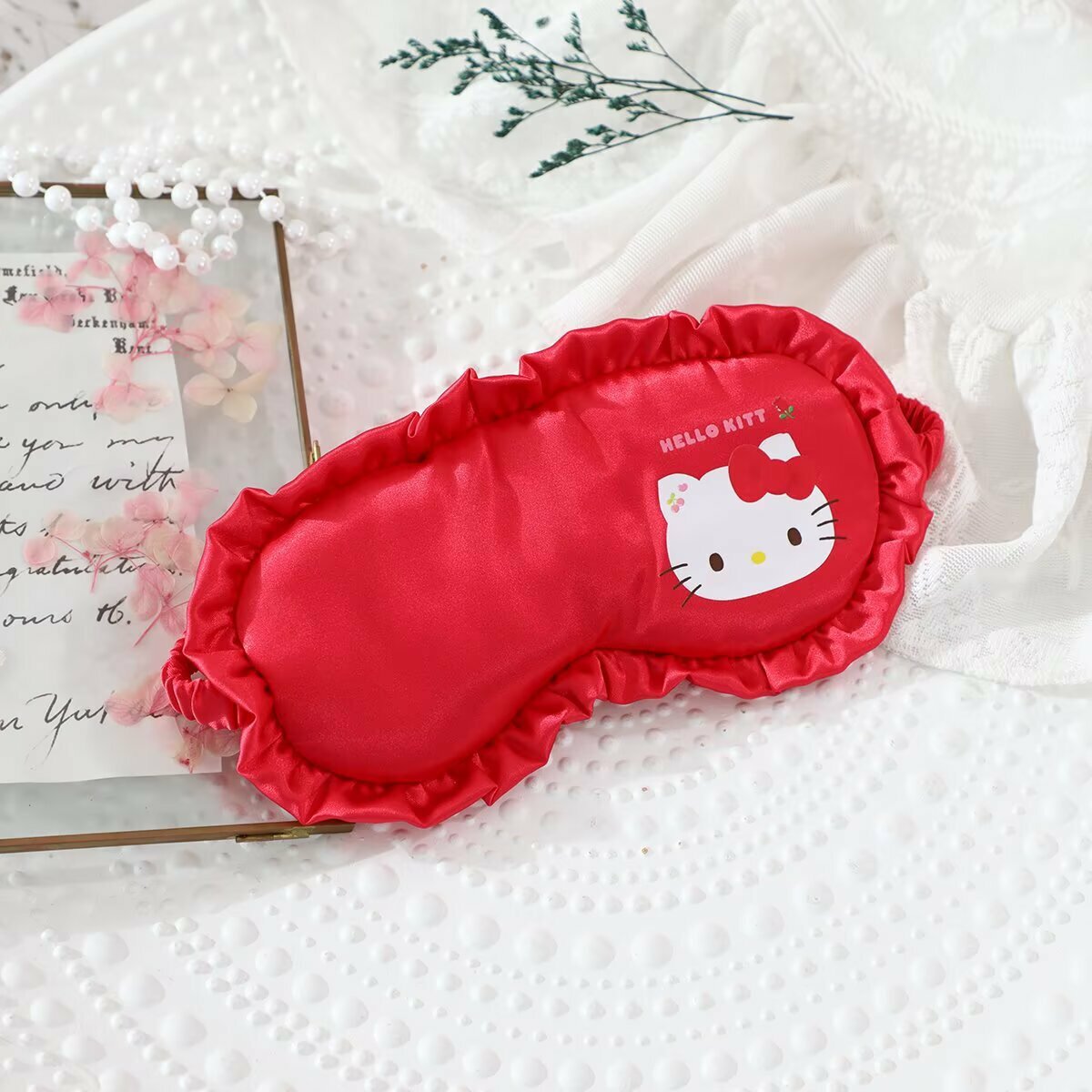 Милая мультяшная маска для сна, дорожная маска для глаз, светонепроницаемая маска для глаз для студентов и девушек, снимает усталость глаз, дышащая защитная маска для глаз из ледяного шелка.