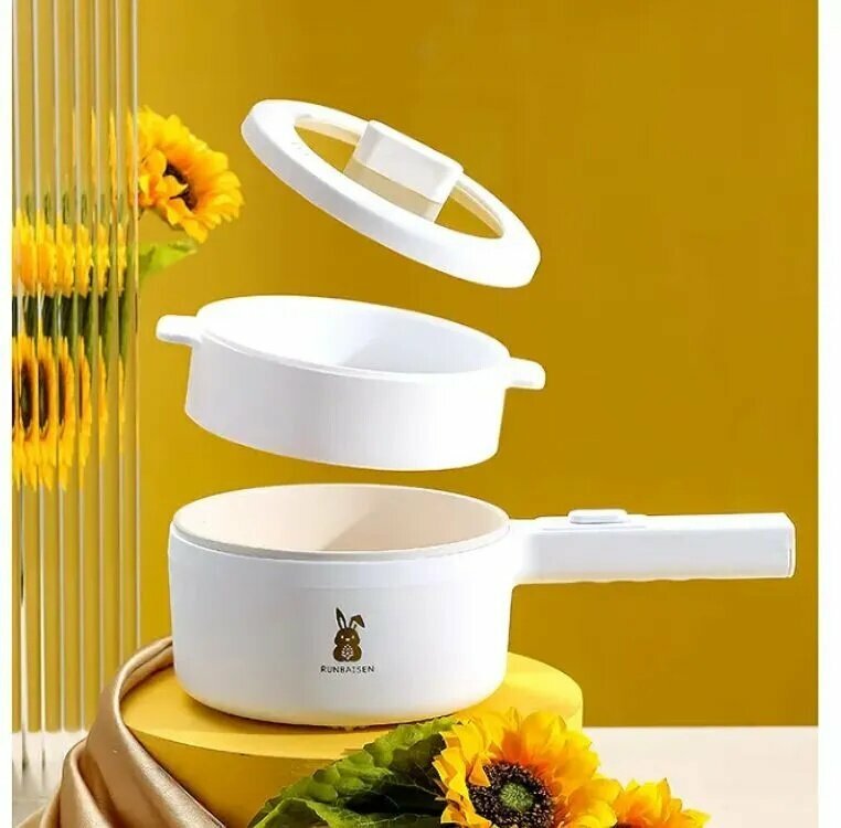 Пароварка электрическая мультиварка рисоварка суповарка объем 1,7л белая