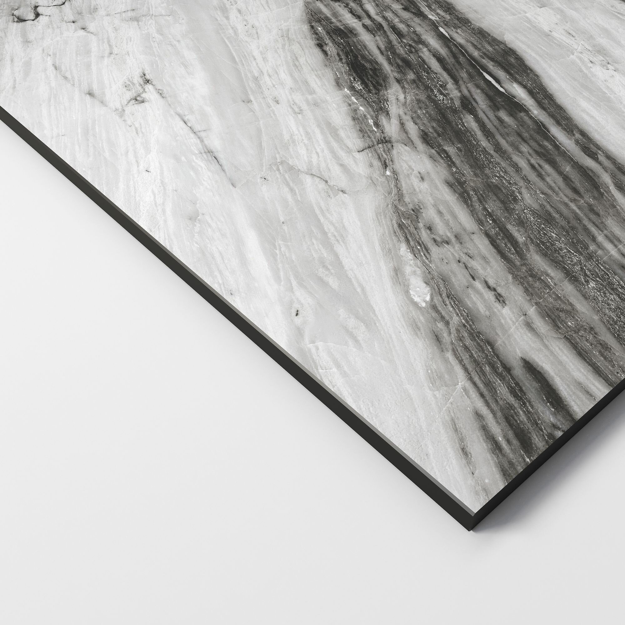 Столешница для кухни HPL Compact Crystal Marble х Italian Marble 2400х600 мм с плинтусом, Slotex