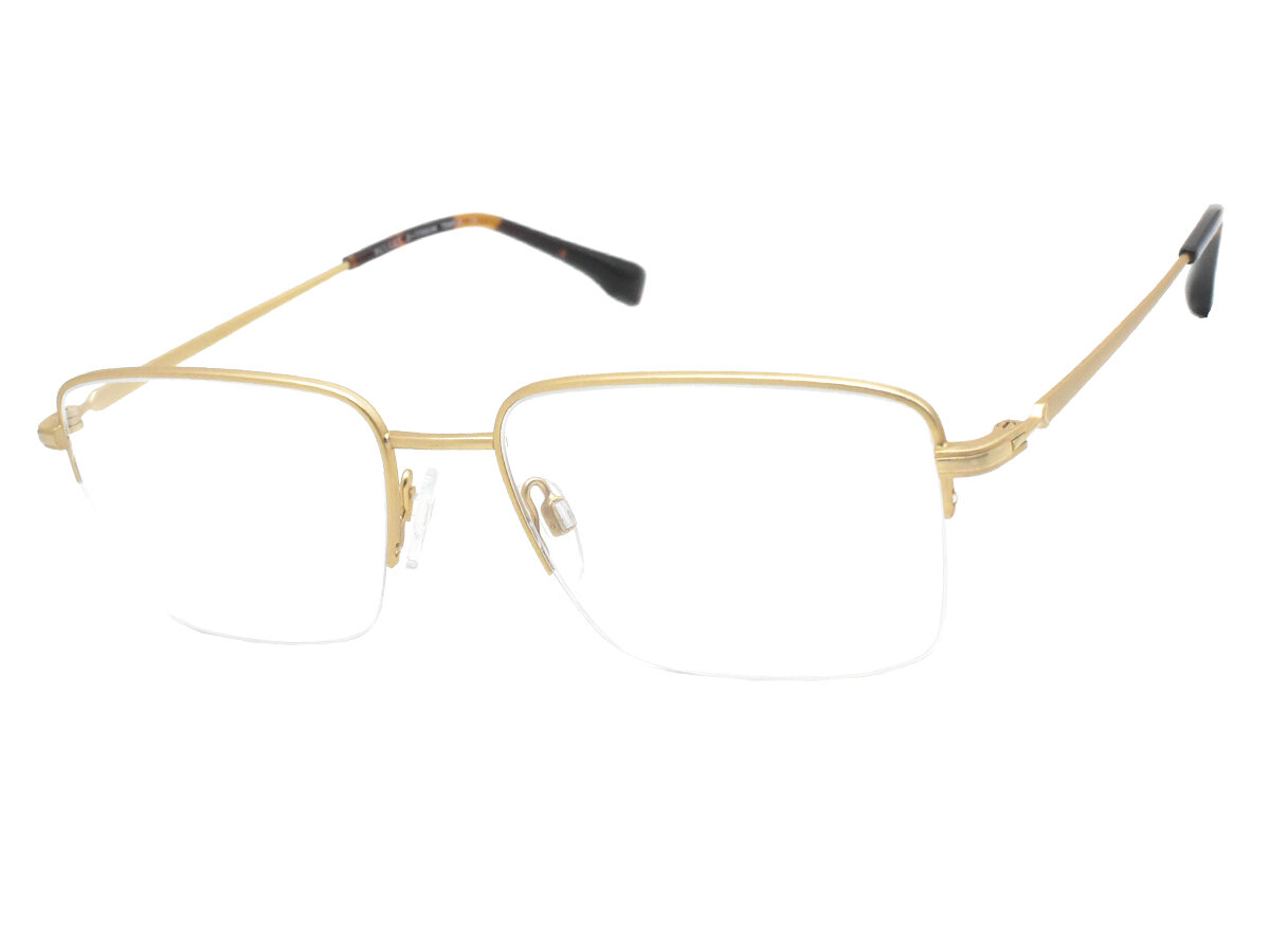 Оправа для очков BULGET BG1900MT 04B пол Мужской форма оправы Прямоугольная цвет оправы Золотой