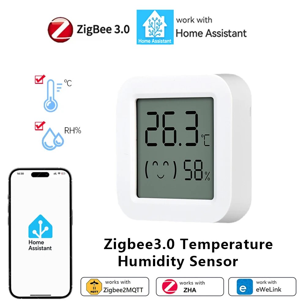 Датчик температуры и влажности Zigbee2MQTT