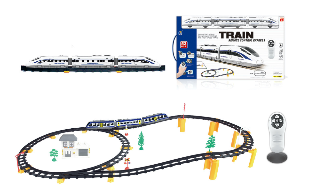 Железная дорога с пультом управления (поезд Сапсан, длина полотна 396 см, свет, звук) - 2806Y-2