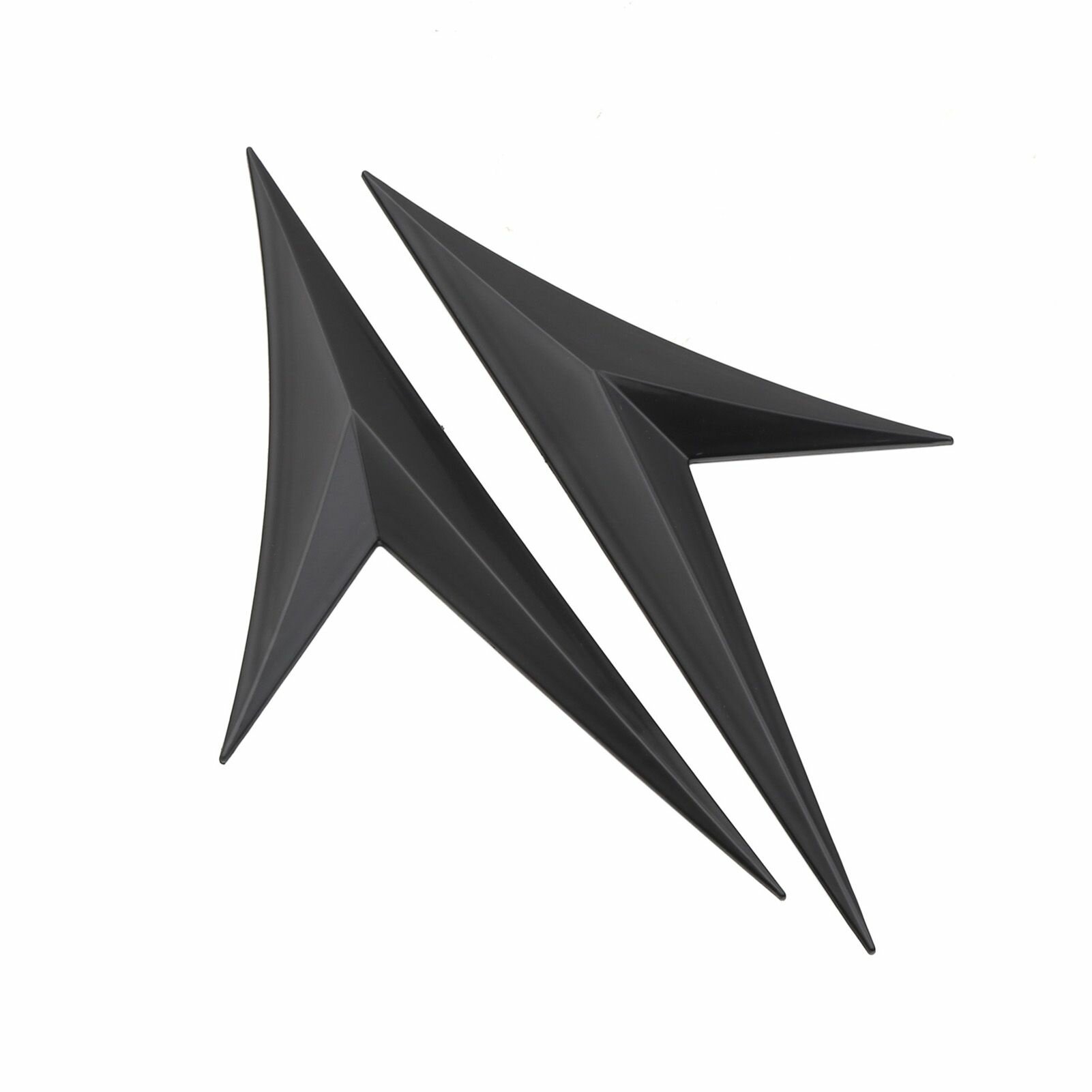 Спойлер боковое крыло 2 шт черное углеволокно V-образное без логотипа