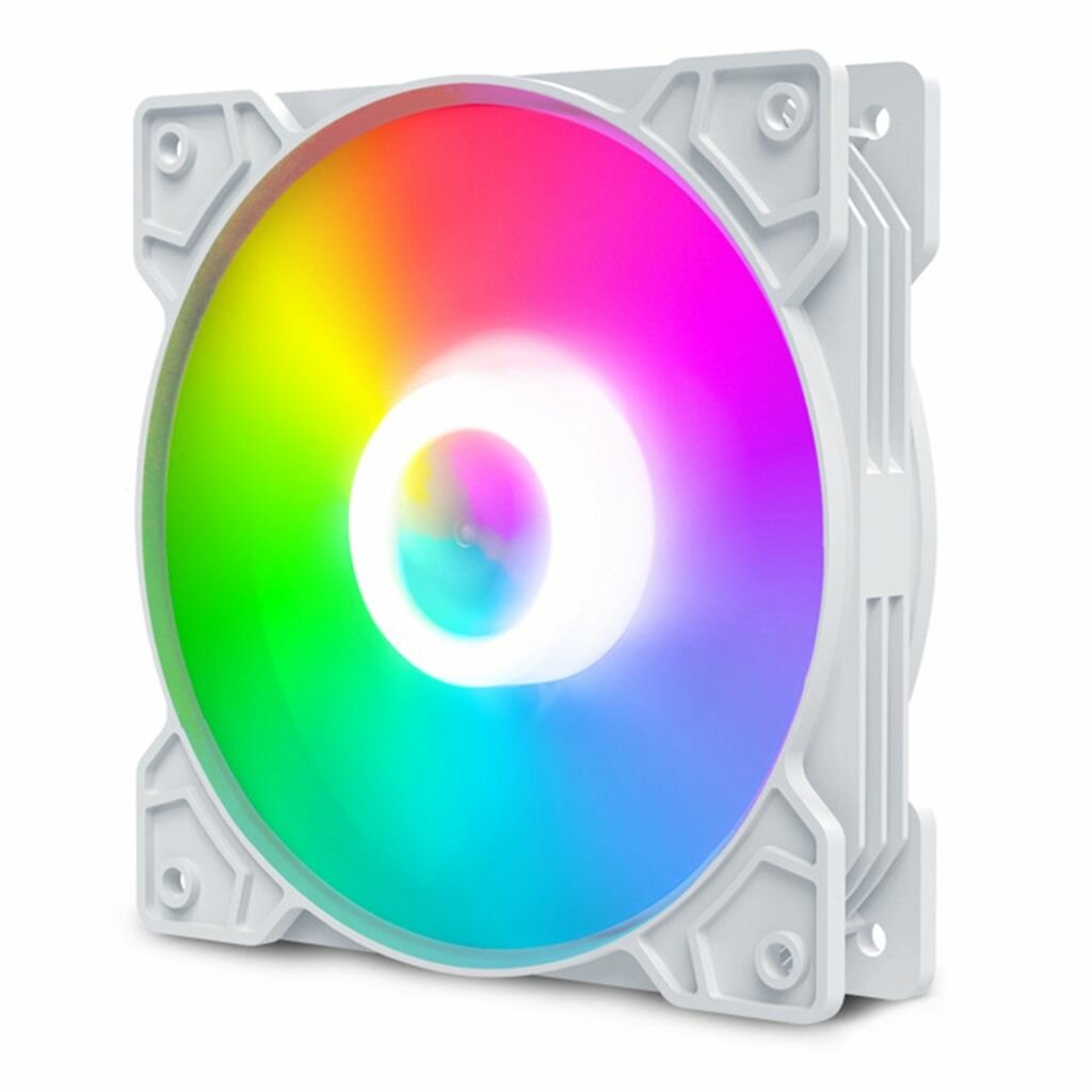 Охлаждение для консоли, Лунная тень 12CM большой 4P цветной корпусной вентилятор - белый