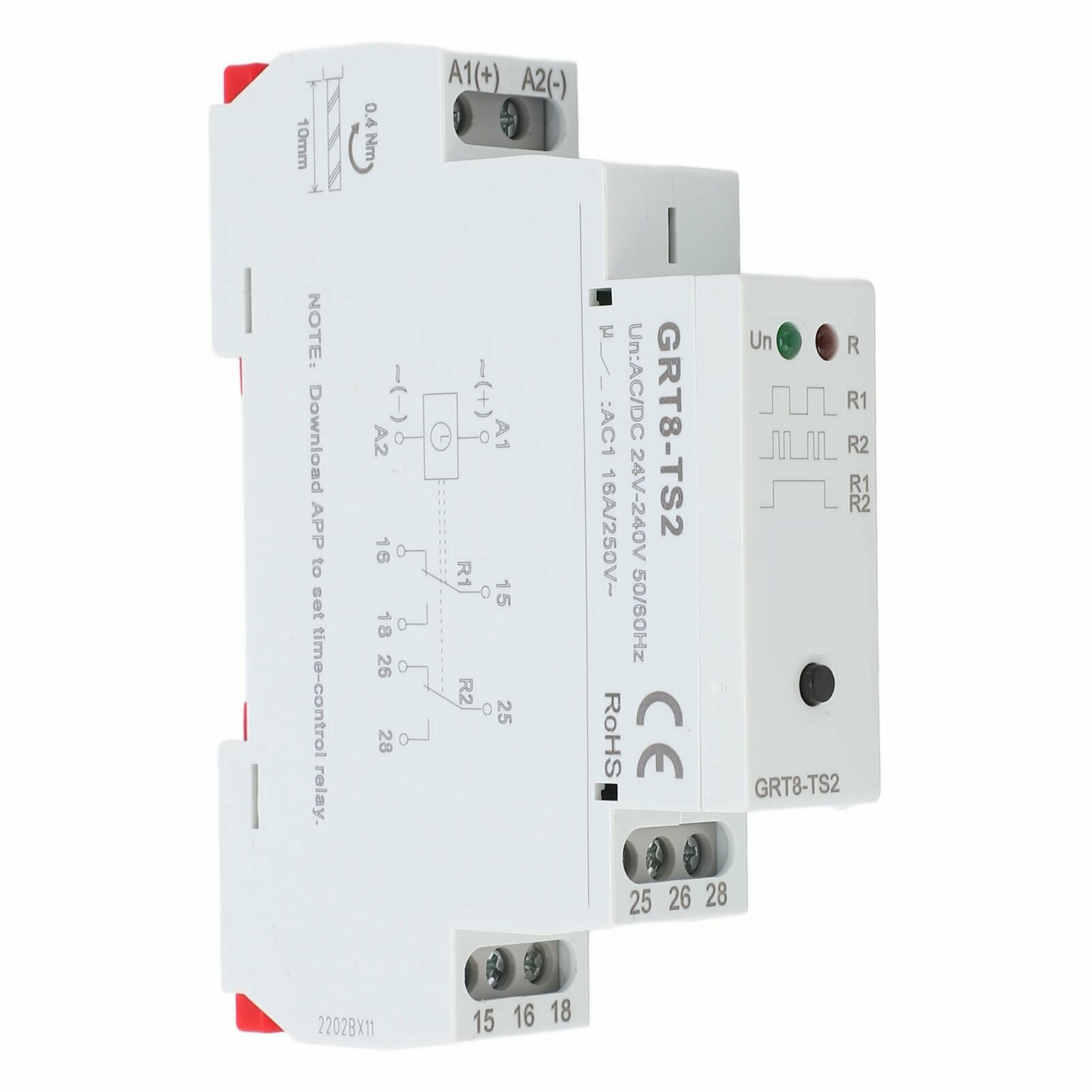 Реле времени Огнестойкий корпус из АБС-пластика Вспомогательное реле со светодиодным индикатором для цепи переменного тока 24 240 В постоянного тока