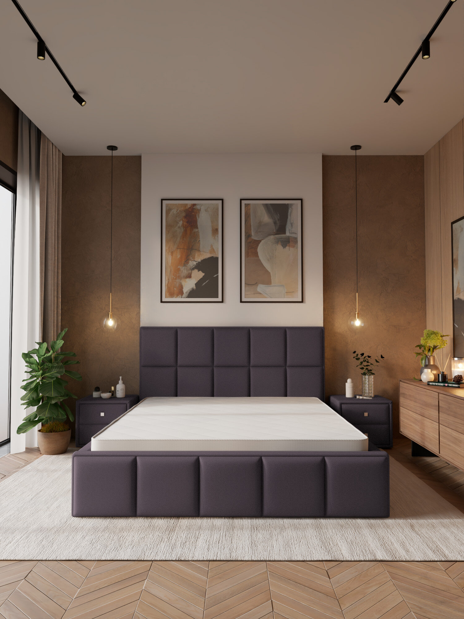 Кровать двуспальная 160х200 с подъемным механизмом, Флоренция макси с мягким изголовьем для дома и спальни, ортопедическое основание, ящик для белья