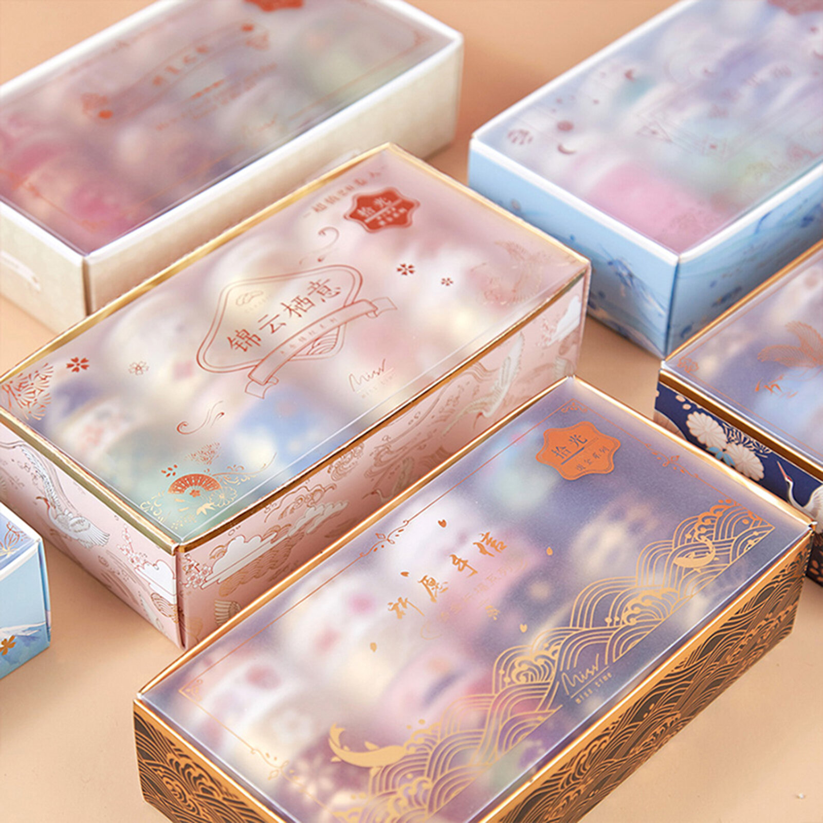 Лента из японской бумаги Washi с золотой фольгой, 20 рулонов, для декорирования, ручной работы, журналов, скрэпбуков, упаковки подарков: 4 рулона 30 мм х 2 м, 12 рулонов 15 мм х 2 м, 4 рулона 8 мм х 2 м