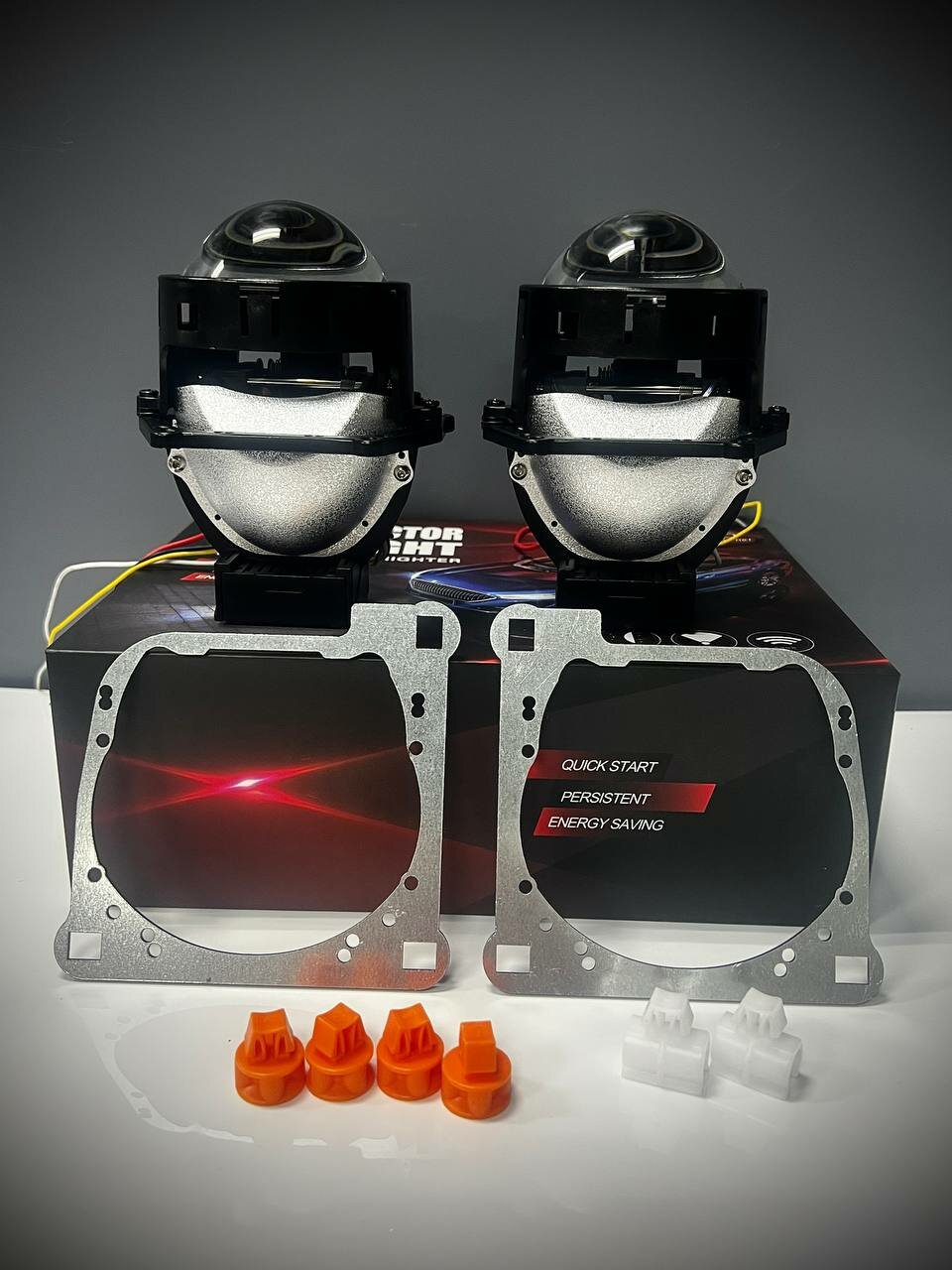 Би лед линзы для Kia Sorento Рестайлинг (2012 - 2020) / Кия Соренто - Светодиодные линзы Bi Led