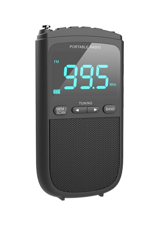 Портативное цифровое радио, мини радиоприемник для кармана пожилых людей, FM/AM радиоприемник