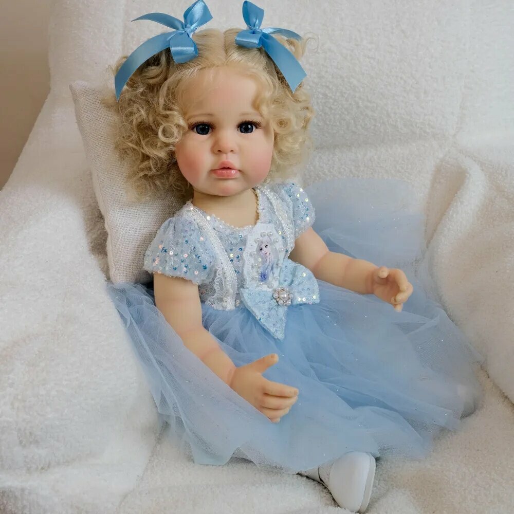 NPK 22-дюймовые куклы Reborn Baby для девочек Ellie Dolls, силиконовая кукла